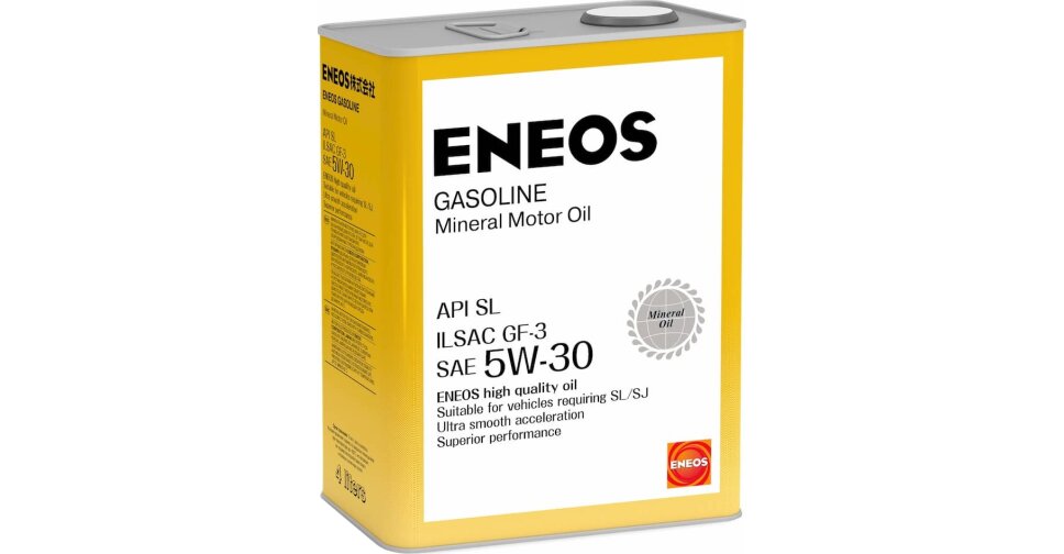Масло моторное Eneos Turbo Gasoline 5w30 минеральное, SL/GF-3, для ...