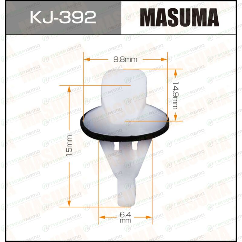 MASUMA KJ-392. Купить клипса крепежная masuma kj-392 (oem 67867-12150 ...