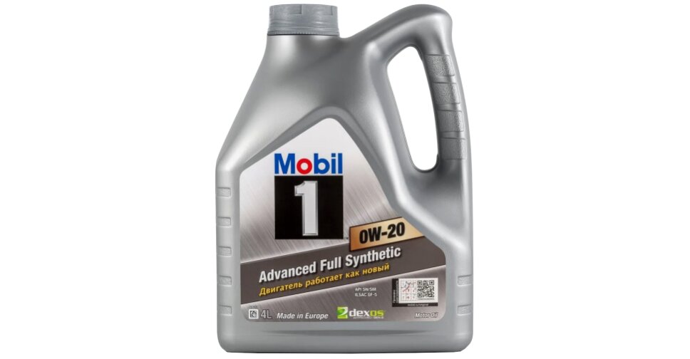 Масло моторное Mobil 1 0w20, синтетическое, API SP RC, ILSAC GF-6A, для ...