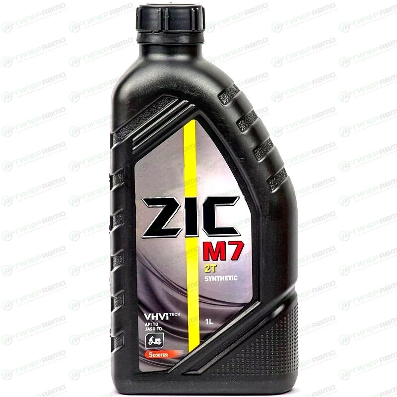 Масло мототехники ZIC M7 синтетическое, API TC, JASO FC, 2-тактное, 1л ...