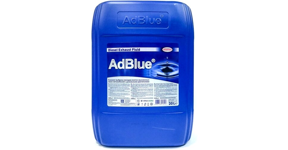 Раствор мочевины Sintec AdBlue, (AUS 32 / DEF), для систем SCR, 20л ...