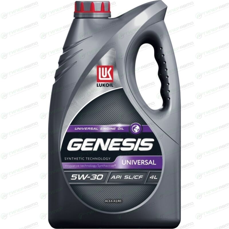 Масло моторное Лукойл Genesis Universal 5w30 синтетическое, API SL/CF ...