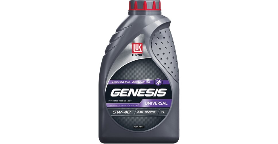 Масло моторное Лукойл Genesis Universal 5w40, синтетическое, API SN/CF ...