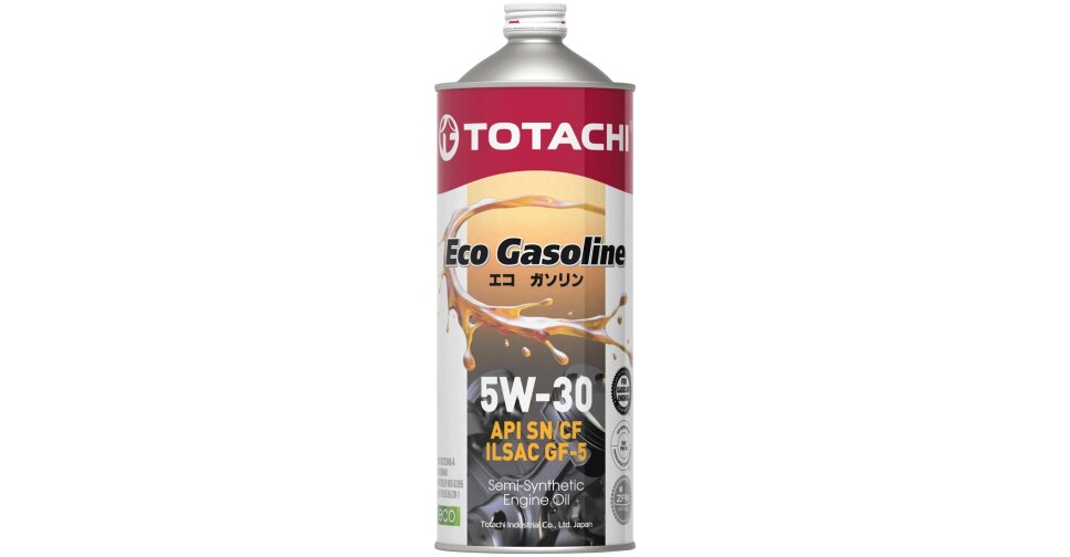 Масло моторное Totachi Eco Gasoline 5w30 полусинтетическое, API SN/CF ...