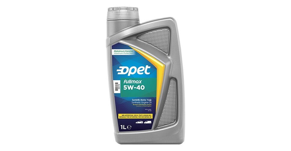 Масло моторное Opet Fullmax 5w40 синтетическое, API SN/CF, ACEA A3/B3 ...