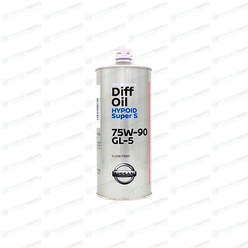 Масло трансмиссионное Nissan Diff Oil Hypoid Super S 75w90, для ...