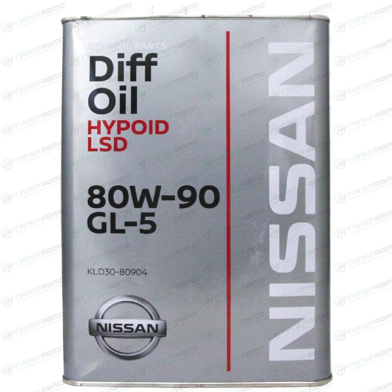 Масло трансмиссионное Nissan Diff Oil Hypoid LSD 80w90, для ...