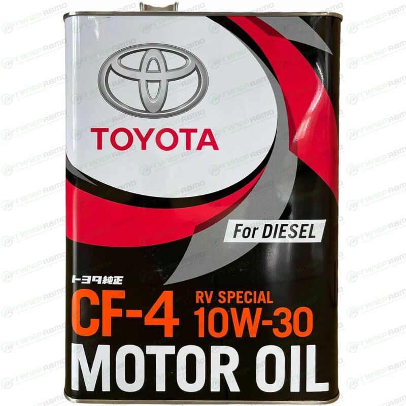 Масло моторное Toyota Motor Oil RV Special 10w30, API CF-4, для ...